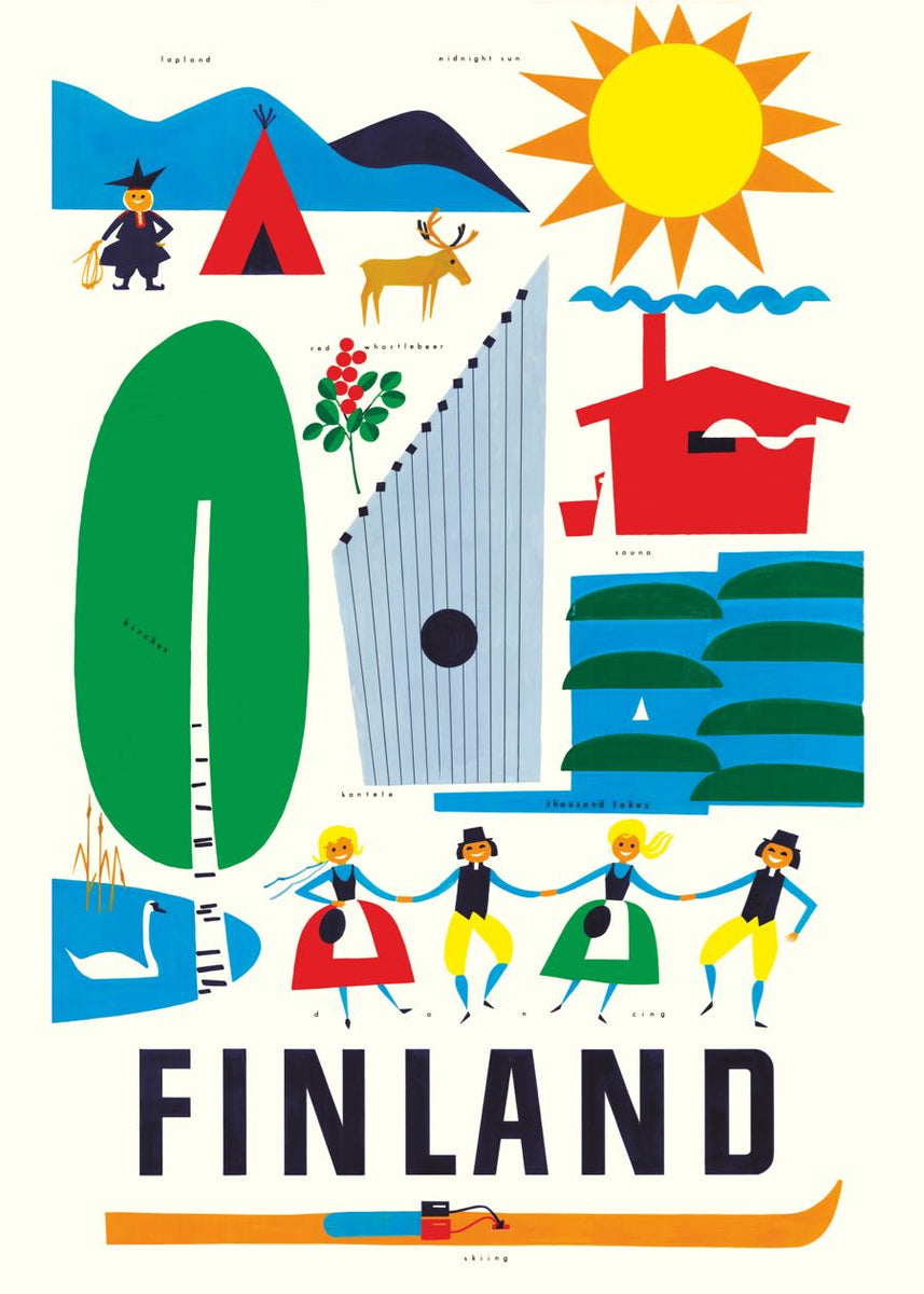 Come to Finland Poster, Finland – Irma's Finland House